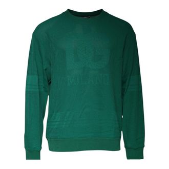 Dolce & Gabbana Gr&uuml;ner Nylon-Logo-Rundhalspullover - - Knitwear - Herren - Gr&uuml;n - 2XL