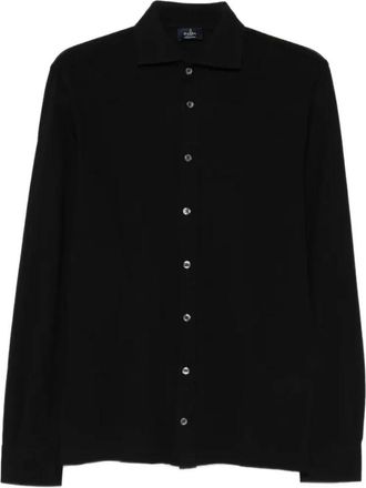 Barba Homme, Chemises, Noir, Taille: 4XL Chemise en coton &agrave; col cutaway