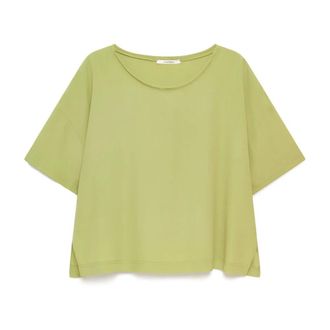 Maliparmi Maliparmi, Femme, Blouses et Chemises, Vert, Taille: 42 FR Chemise en cr&ecirc;pe fluide