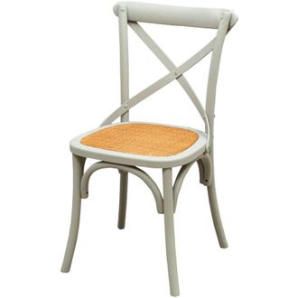 Biscottini International K&uuml;chenstuhl Esszimmerstuhl 47x86x52 cm Holz- und Rattanstuhl Thonet Stuhl Moderner Stuhl f&uuml;r Restaurant, Garten Vintage Stuhl