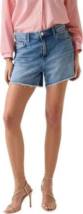 Guess Femme, Shorts, Bleu, Taille: W27 Denim Shorts