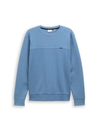 Tom Tailor Sweatshirt Strick & Sweatshirts Crewneck Sweatshirt mit Struktur-Mix