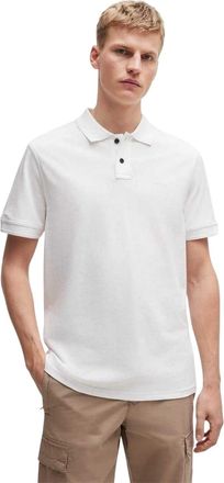 HUGO BOSS Prime Poloshirt f&uuml;r Herren, Baumwolle, Regul&auml;r, kurz&auml;rmlig (Wei&szlig;)