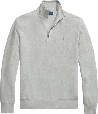 Polo Ralph Lauren Homme, Pulls, Gris, Taille: 2XL Pull Col Roul&eacute; de Luxe en Jersey