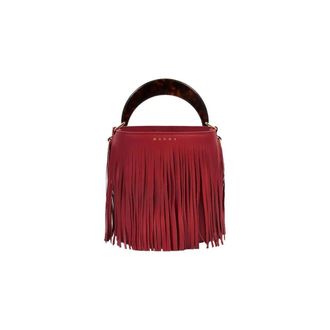 Marni Femme, Sacs, Rouge, Taille: ONE Size Sac à bandoulière rouge Pompei