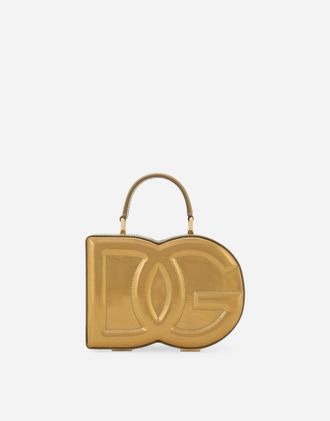 Dolce & Gabbana Henkeltasche Box Dg Logo Bag - Frau Handtaschen Gold Leder Onesize