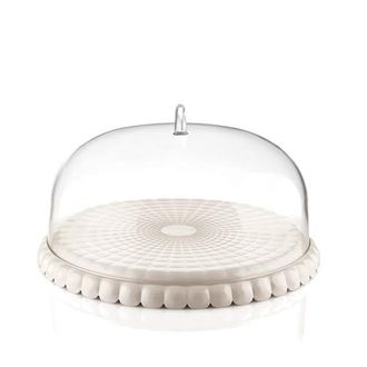 Guzzini Tiffany, ensemble de petites assiettes &agrave; g&acirc;teau - blanc lait, &Oslash; 30xh16 cm - 199501156, blanc, Weiss