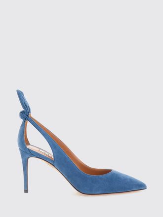 Aquazzura Escarpins Bow Tie en daim avec talon aiguille et naud