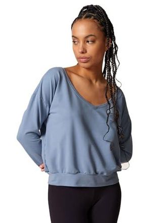 Skiny Night in Mix & Match Haut de Pijama, Bleu, L Femmes