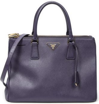 Prada Crossbody Bags - Medium Galleria Double Zip Tote - Gr. unisize - in Violett - f&uuml;r Damen