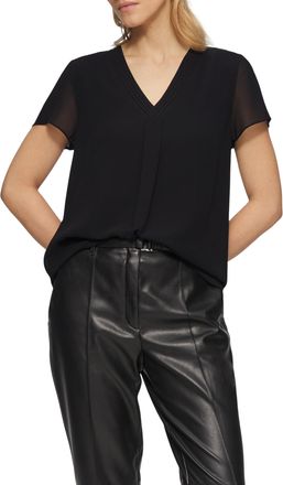 s.Oliver Layering-Bluse aus Chiffon