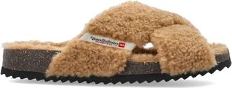 Diesel Femme, Chaussures, Brun, Taille: 40 EU D-Woodstock-Sa Slides