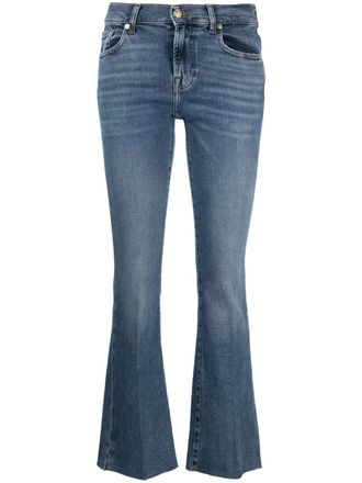 7 For All Mankind Bootcut-Jeans mit Logo - Blau