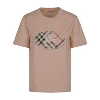 Burberry Femme, Tops, Rose, Taille: 42 FR Frankie KS Check T-Shirt
