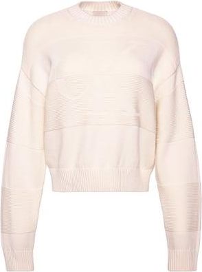 Calvin Klein Pull c&ocirc;tel&eacute; &agrave; logo en coton