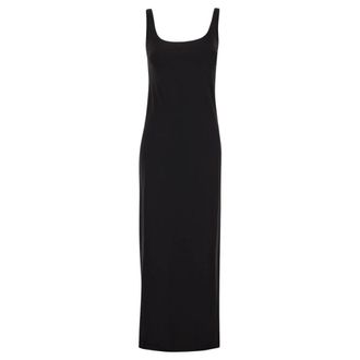 Fisico &Auml;rmelloses- langes Kleid mit Rundhalsausschnitt - - Dresses - Damen - Schwarzk - S