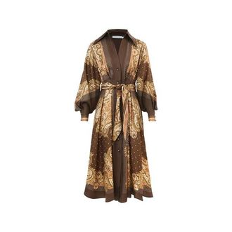 Zimmermann Robe chemise Luna en soie