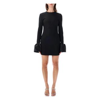 Rotate Frill Sleeved Mini Dress - - Dresses - Damen - Schwarzk - XS