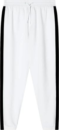 A|X Armani Exchange Homme, Pantalons, Blanc, Taille: M Jogger Pants Logo Stripes