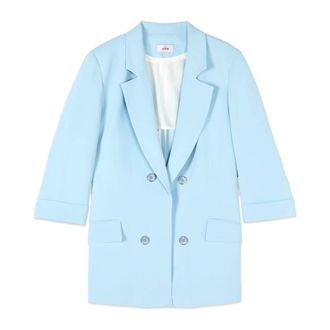 Oltre Crepe-Blazer - - Jackets - Damen - Blau - XS