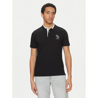 Guess Poloshirt M5GP60 K7O64 Schwarz Slim Fit