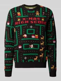 Montego Weihnachtspullover im Allover-Look