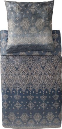 Bassetti Satin-Bettw&auml;sche-Garnitur Kerala (Argento G1, 135x200+80x80)