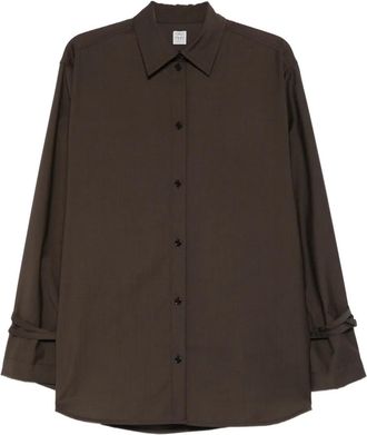 Toteme chemise à poignets noués - Marron
