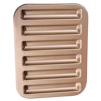 Artibetter Rechteckige Metall Kuchenform Gold Langlebiges Antihaftbeschichtetes Backzubeh&ouml;r f&uuml;r Kekse und Geb&auml;ck Geeignet f&uuml;r Haushalt und Ofen Einfache Reinigun