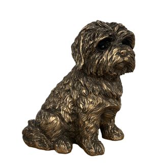 Lesser & Pavey Shih Tzu Reflexionen Hund sitzend Figur, Bronze