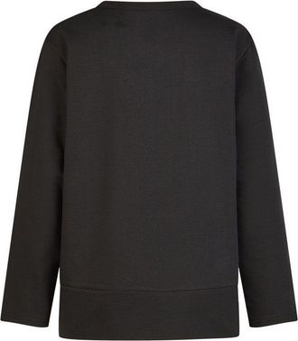 Doris Streich Sweatshirt mit Motiv Fashionista-Katze und Strass