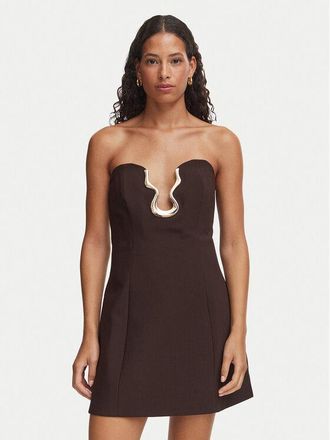 Bardot Bardot Coctailkleid Venya 60479DB Braun Slim Fit