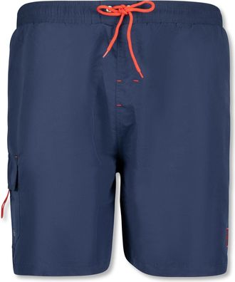 Adamo Herren Badehosen Beach Bermuda Short Serie Kuba Marineblau in &Uuml;bergr&ouml;&szlig;en bis 12XL, Gr&ouml;&szlig;e:10XL