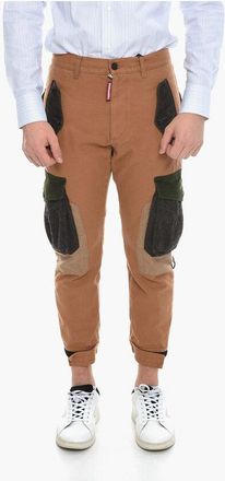 Dsquared2 Cargo-Hose EXPLORER mit Velours-Details Gr&ouml;&szlig;e 48