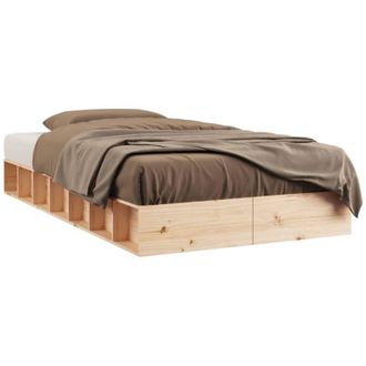 vidaXL Massivholzbett 100x200 cm Vidaxl