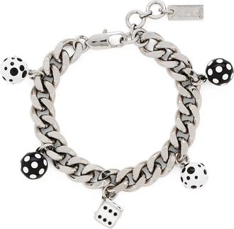 Marc Jacobs x Derrick Adams Armband mit Würfelanhänger - Silber