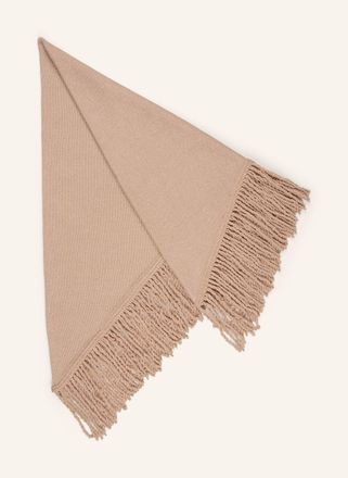 Monari Monari Dreieckstuch Mit Glitzergarn beige