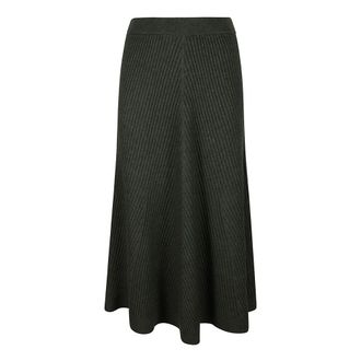 Victoria Beckham Rippstrick-Midirock - - Skirts - Damen - Gr&uuml;n - S