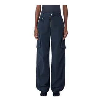 Ganni Femme, Pantalons, Gris, Taille: 34 FR Pantalons