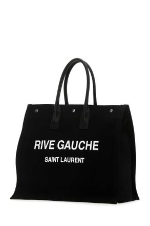Saint Laurent 509415faavr 1070 Black&white T Cotton Borse A Mano Bag