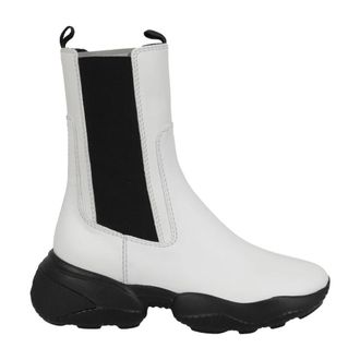 Hogan Stylische Lederstiefel f&uuml;r M&auml;nner - - Shoes - Damen - Wei&szlig; - 37 1/2 EU