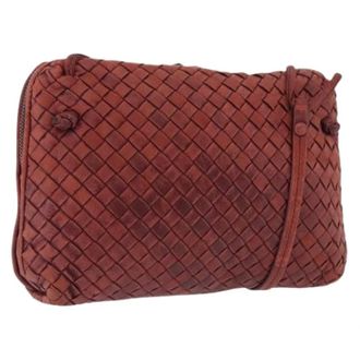 Bottega Veneta Sac &agrave; bandouli&egrave;re vintage Pre-owned - Femme - Pre-owned - Rouge - Taille: ONE Size