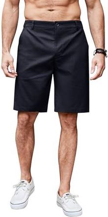 Coofandy Pantalon Court en Lin pour Homme avec Taille élastique Pantalon De Loisirs Dété Short Lin Short Dété Léger avec Poches Bleu Marine XL