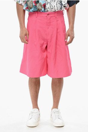 Comme Des Gar&ccedil;ons HOMME PLUS Wide-Leg Shorts with 2 Pleats size S