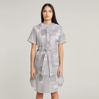 G-Star Belted Dress Side Slits - Mehrfarbig - Damen