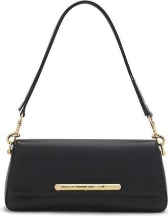 Lanvin Hobo Bags - Smooth Black Leather Foldover Bag - Gr. unisize - in Schwarz - f&uuml;r Damen