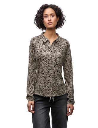 Street One Leo-Shirt im Tunika-Shirt Sanded beige 46