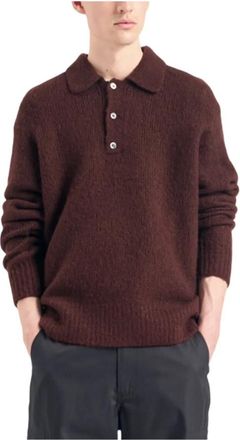 Norse Projects Homme, Pulls, Brun, Taille: S Rasmus Relaxed Brushed Polo