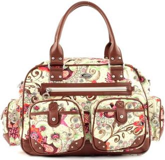 Oilily Tropical Birds OCB9102 Carry All Off Sac à main pour femme 40 x 16 x 29 cm (l x H x P), Blanc/marron, 40x16x32