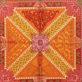 Herm&egrave;s Pre-owned Sur un Tapis Volant Schal - - Pre-owned - Damen - Mehrfarbig - ONE SIZE